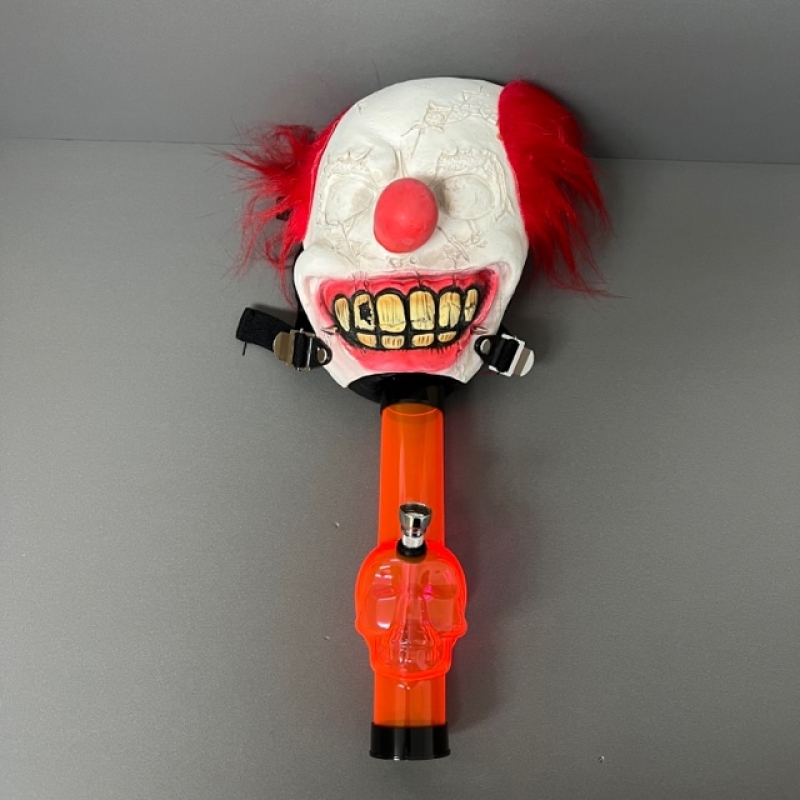 Gas Mask Deluxe Clown Face Gas Mask with Acrylic Waterpipe Assorted ...