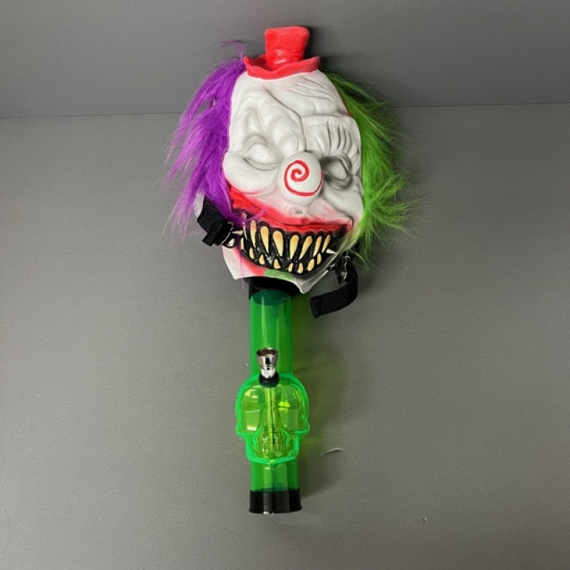 Gas Mask Deluxe Clown Face Gas Mask with Acrylic Waterpipe Assorted ...